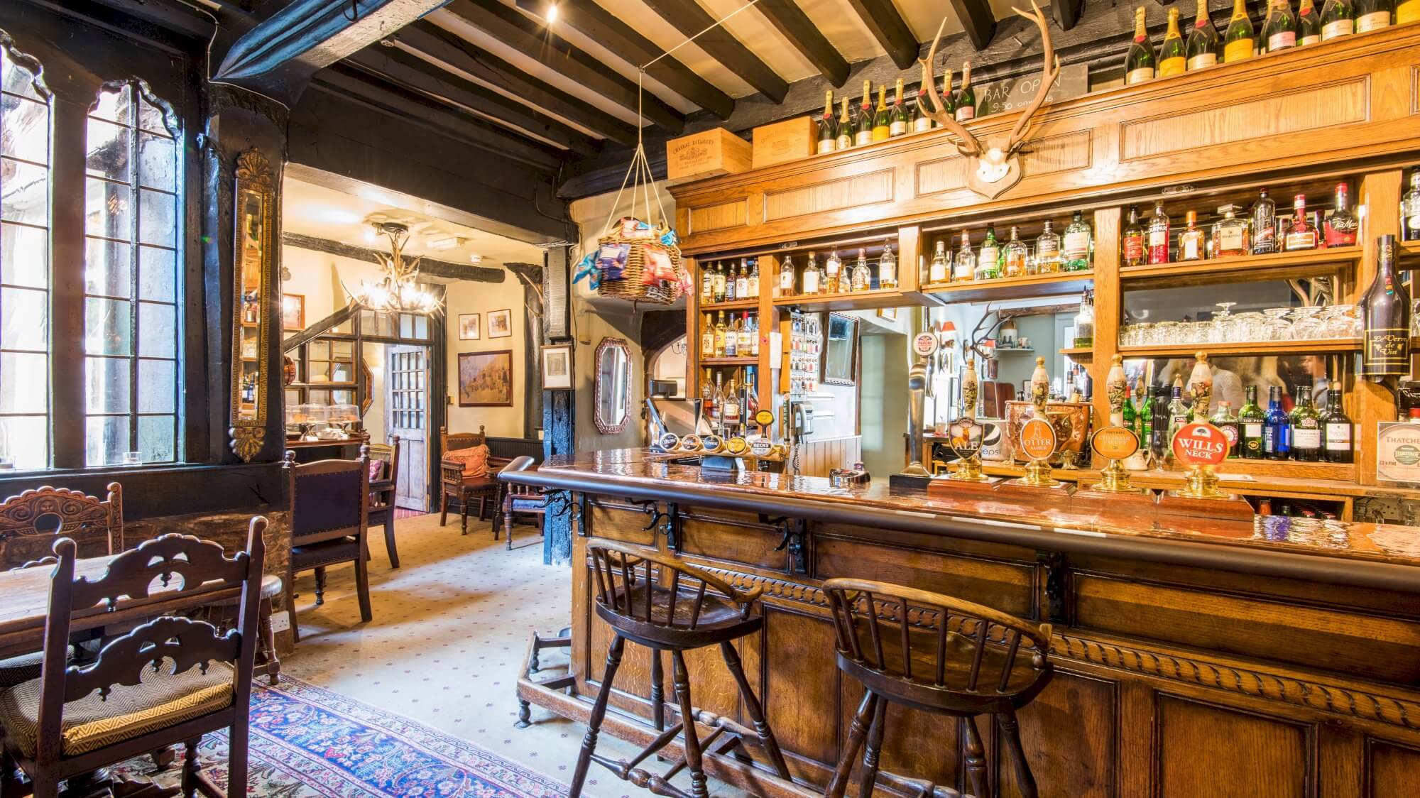 Bar and Garden | Exmoor Pubs | The Luttrell Arms Hotel
